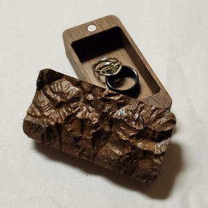 Mountain Ring Box Custom Locations Wedding Ring Box Engagement Ring Box ...