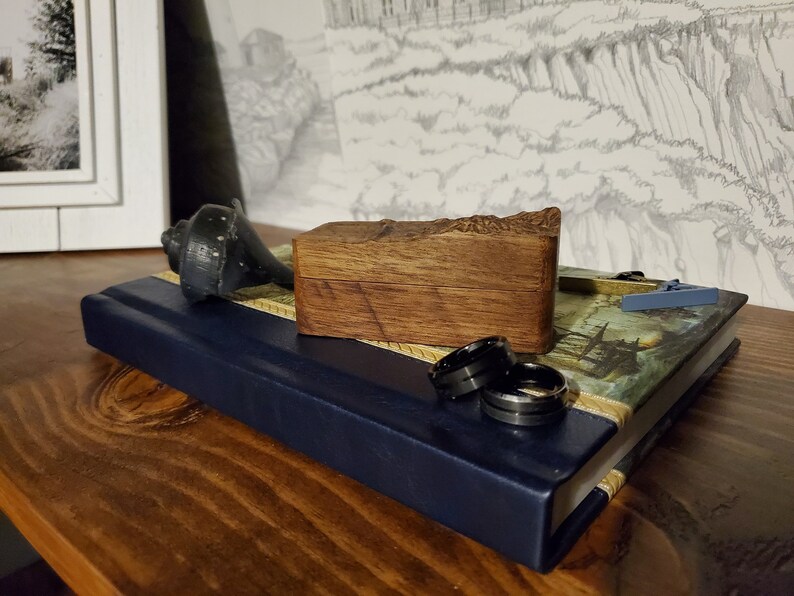 Mountain Ring Box Custom Locations Wedding Ring Box - Etsy