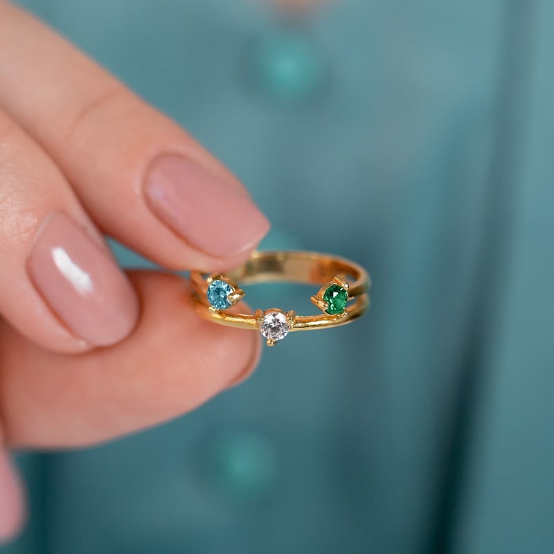 Multi Stone Ring - Etsy