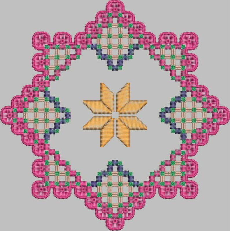 Square Napkin, Doily Hardanger Machine Embroidery Design, Hardanger ...