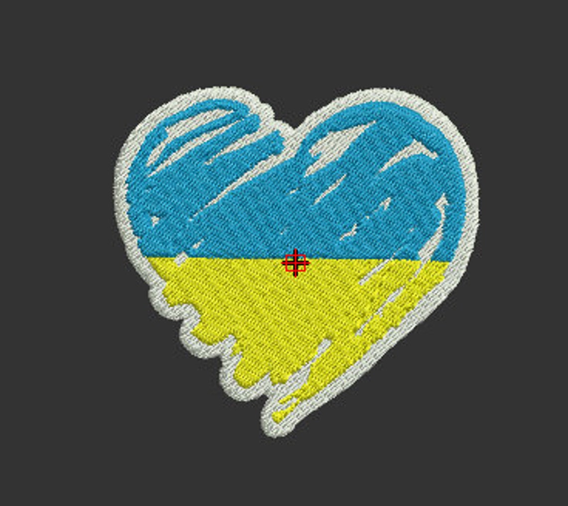 Ukrainian Heart Machine Embroidery Design - Etsy