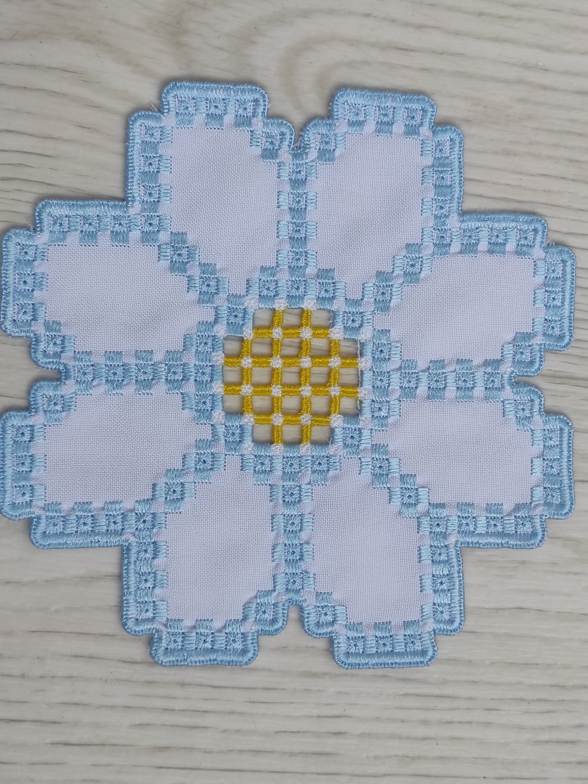 Chamomile, Napkin, Doily Hardanger Machine Embroidery Design, Hardanger ...