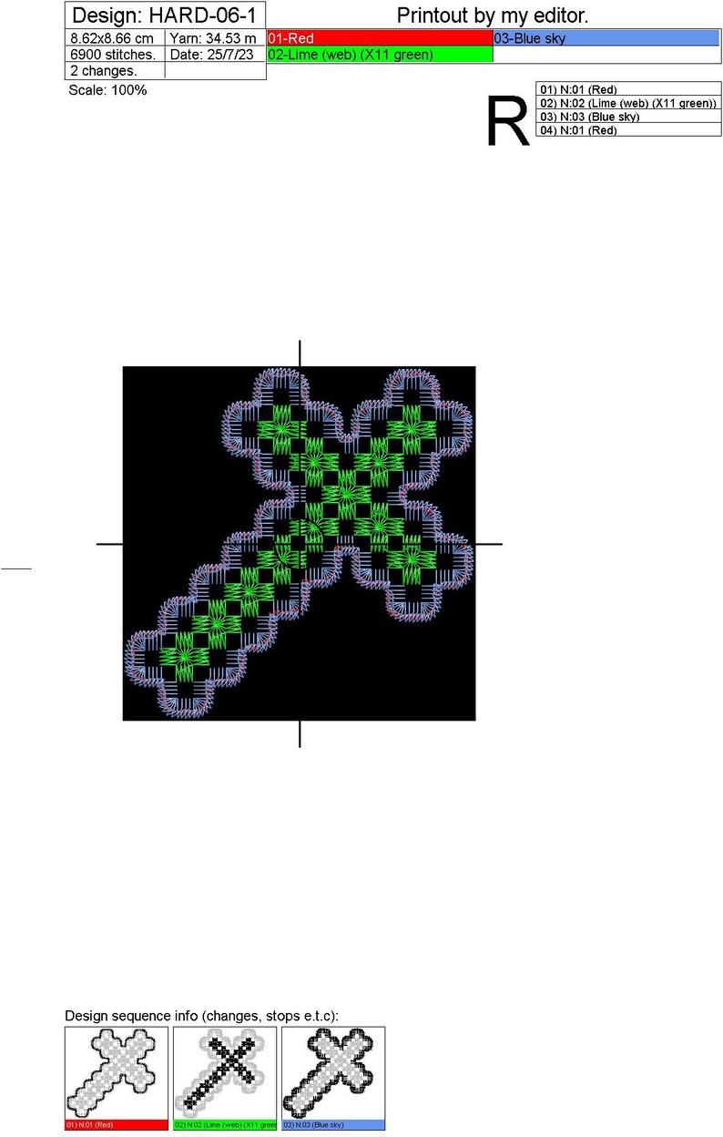 Cross, Bookmark, Hardanger Machine Embroidery Design, Hardanger ...