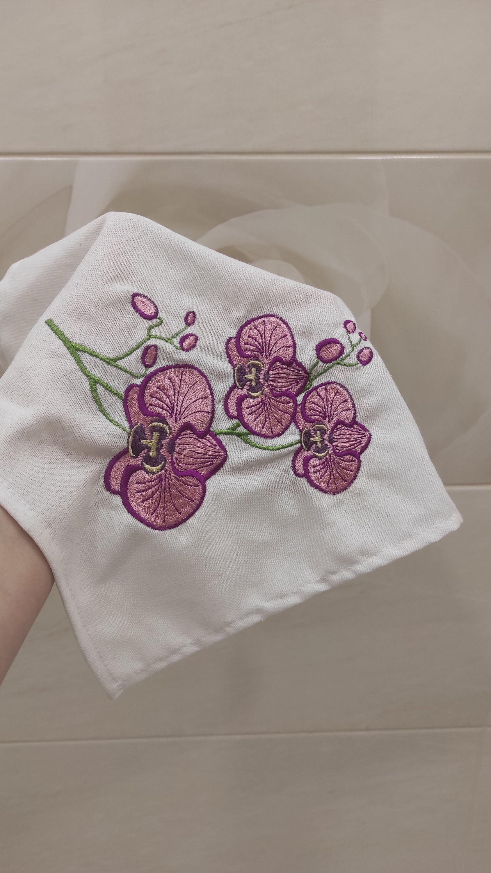 Orchids, Flowers, Machine Embroidery Design, 4 Sizes, 10 Formats ...