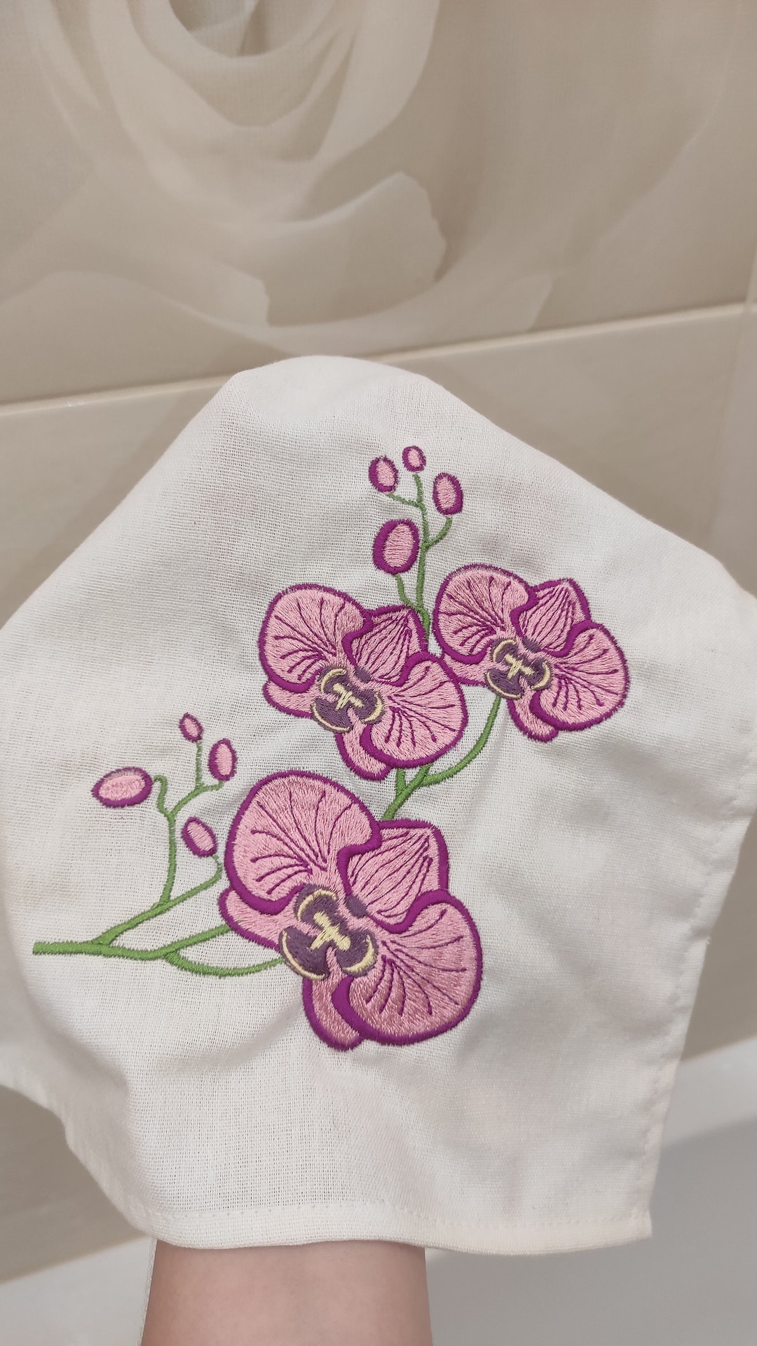 Orchids, Flowers, Machine Embroidery Design, 4 Sizes, 10 Formats ...