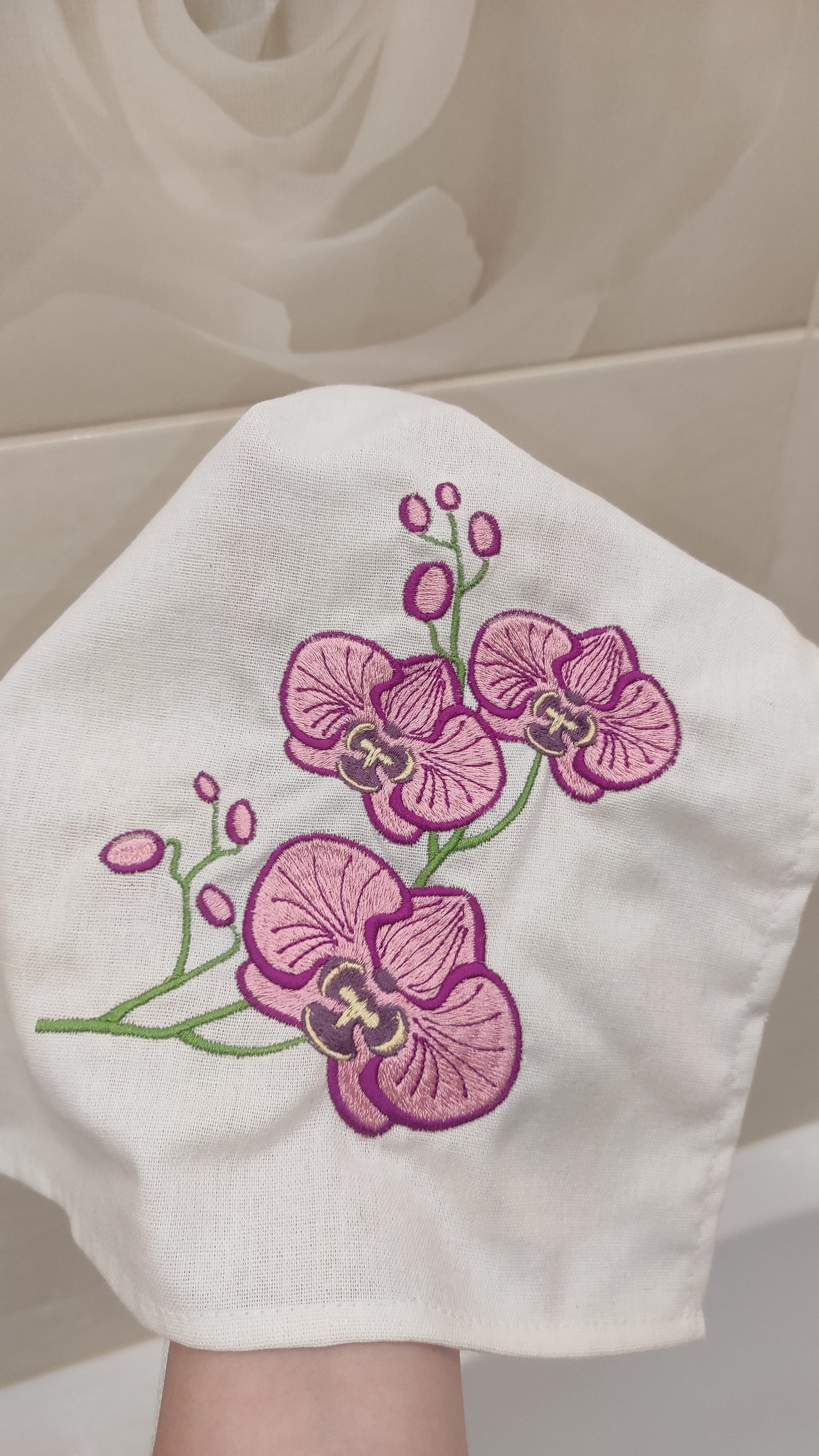 Orchids, Flowers, Machine Embroidery Design, 4 Sizes, 10 Formats ...