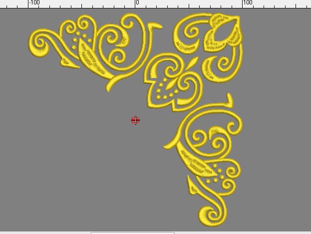 Corner Machine Embroidery Design, 10 Formats. Instant Download - Etsy