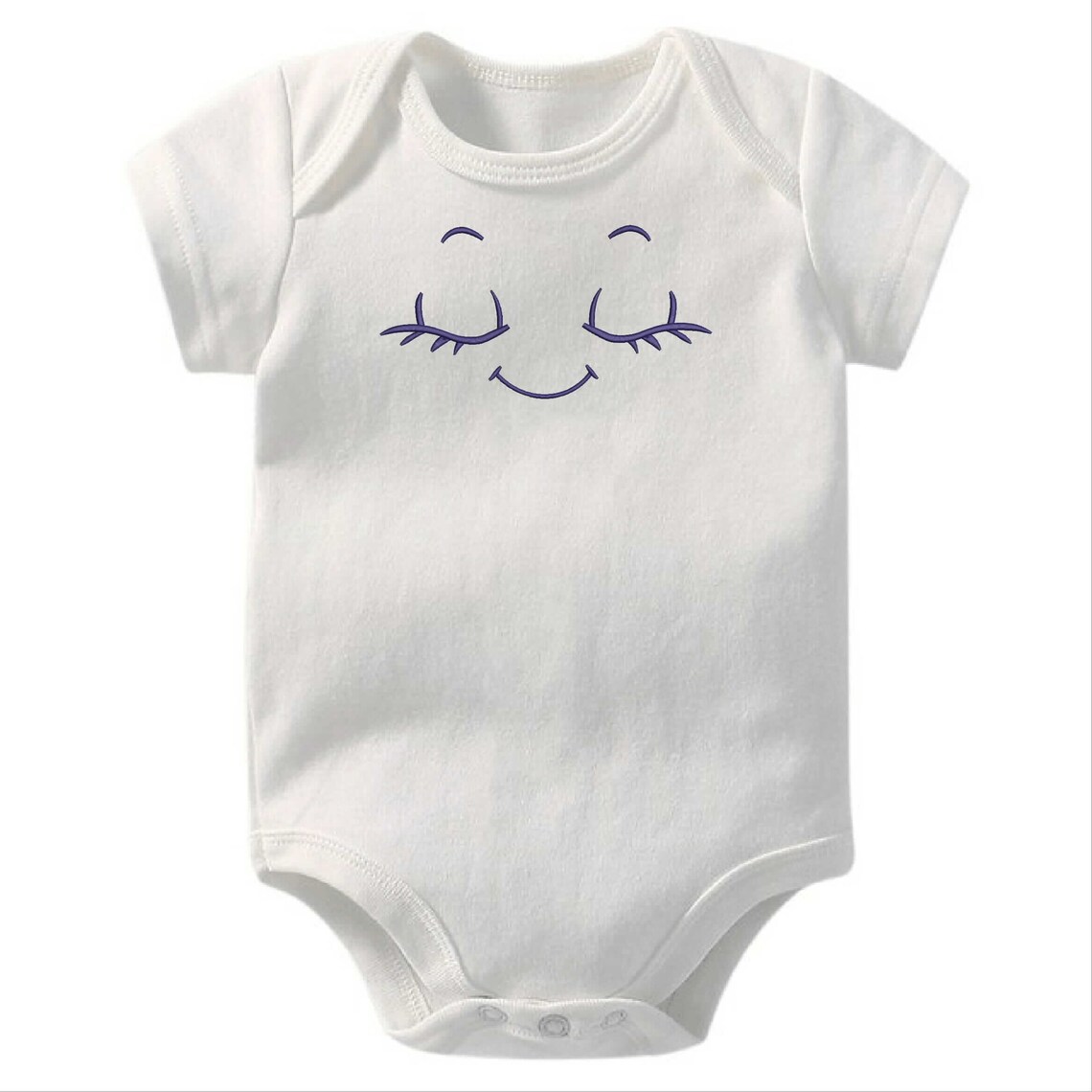 Face Machine Embroidery Design, 10 Formats. 20 Sizes. Instant Download ...