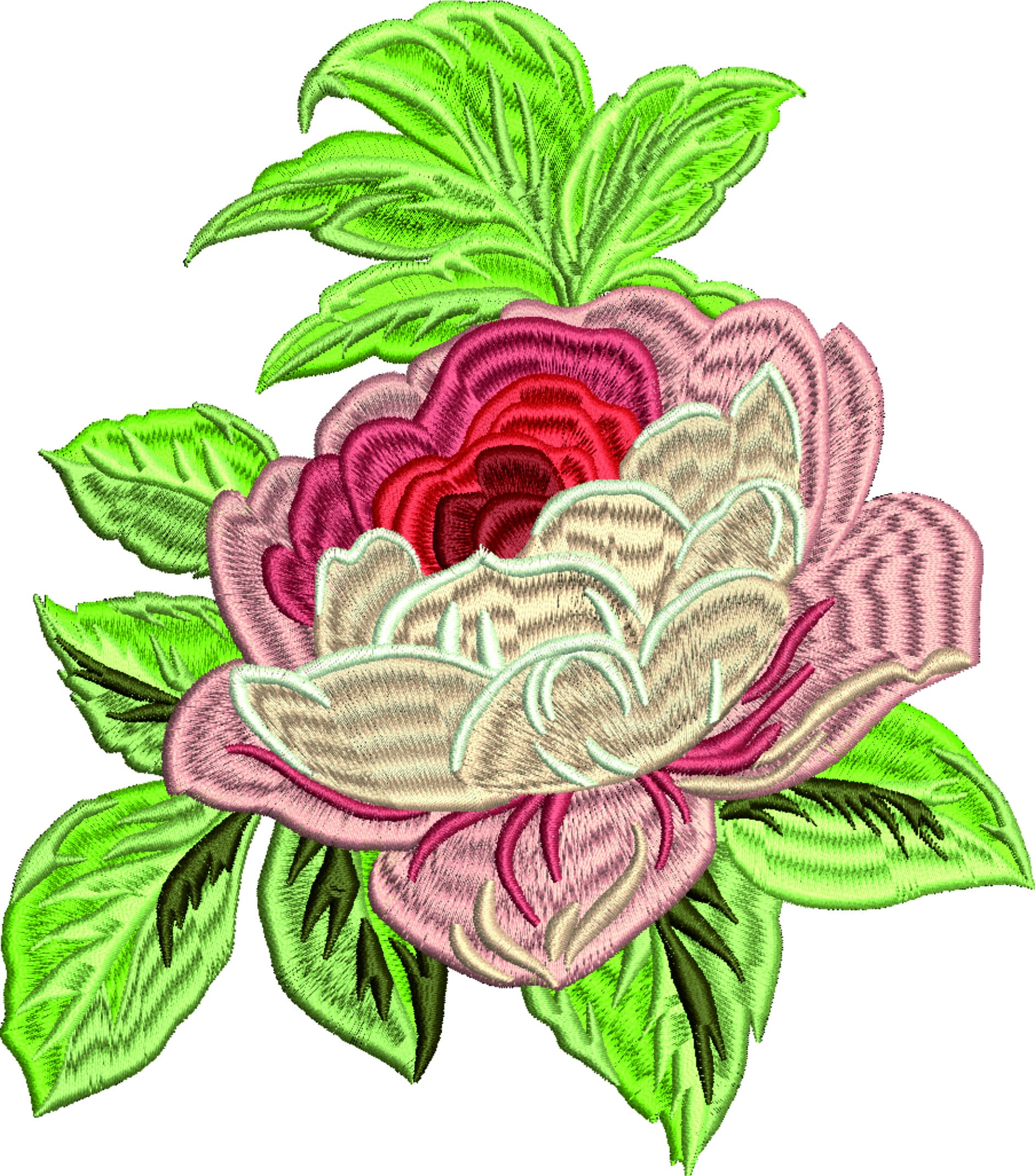 Peony, Flower, Machine Embroidery Design - Etsy