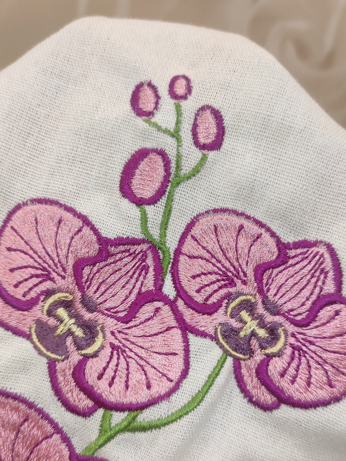 Orchids, Flowers, Machine Embroidery Design, 4 Sizes, 10 Formats ...