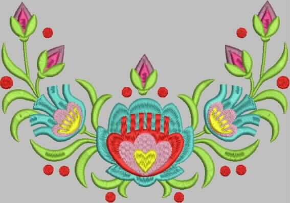 Flowers, Embroidered Shirt, Machine Embroidery Design, 9 Formats. Instant Download - Etsy