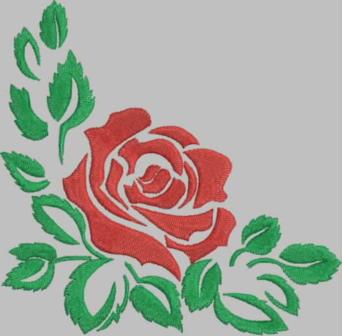 Flowers, Rose, Machine Embroidery Design, 10 Formats. Instant Download ...
