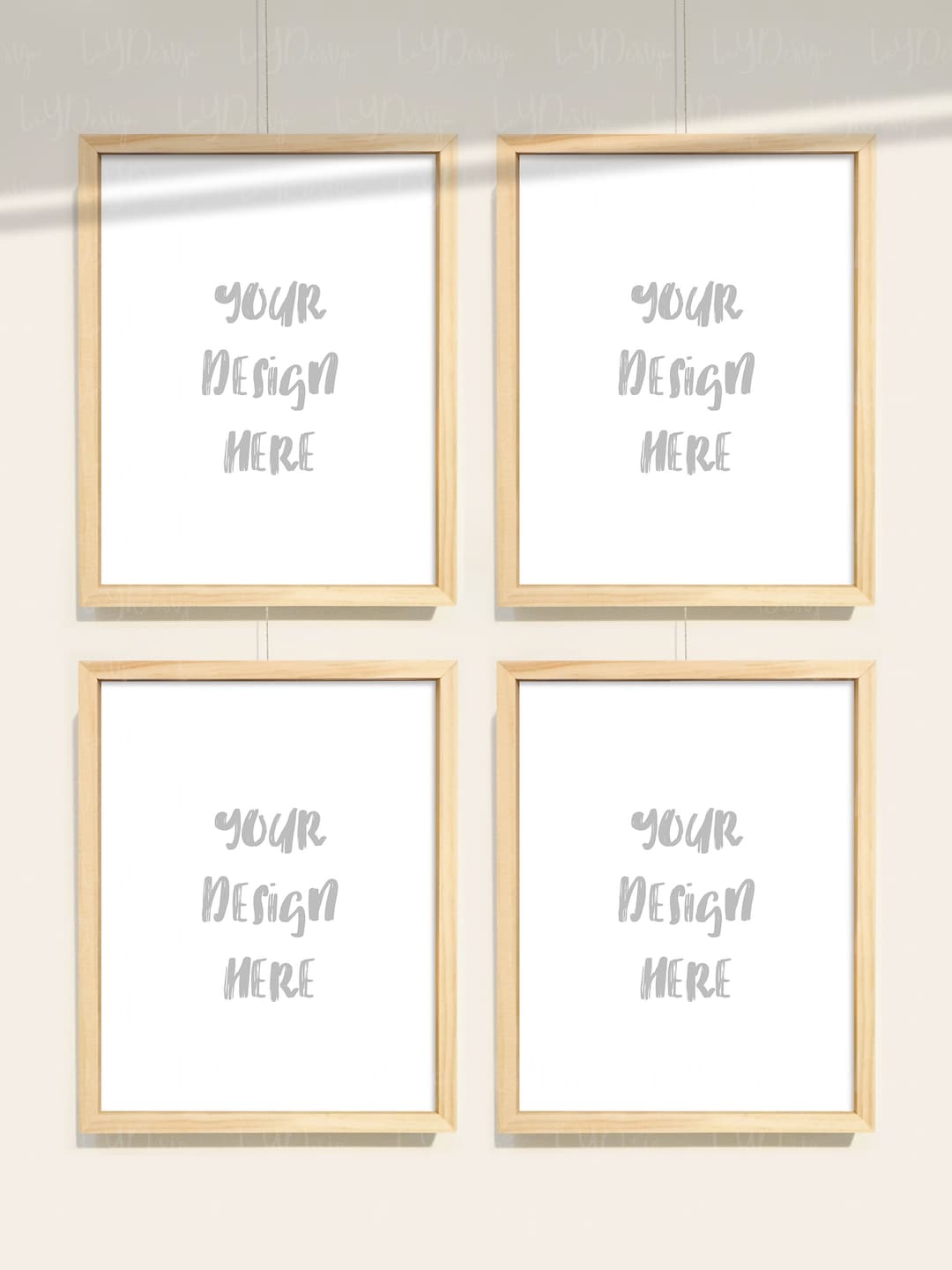 Minimalist Mockup, 4 Frames, 4 Photo Mockup, Scandinavian Mockup, Frame ...