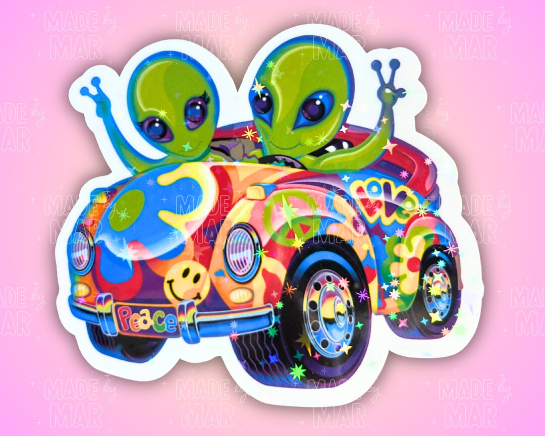 Alien 90s Sticker - Laptop, Kindle and Water Bottle Sticker - Etsy