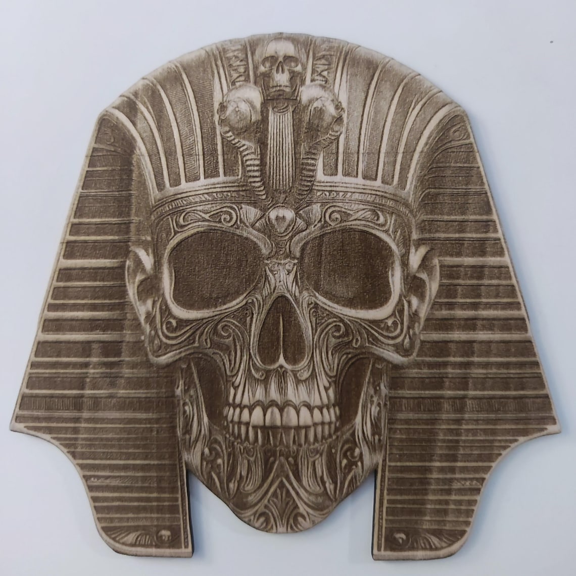 Egyptian Skull 3D Illusion Laser Engraving Design Pharaohs Curse ...