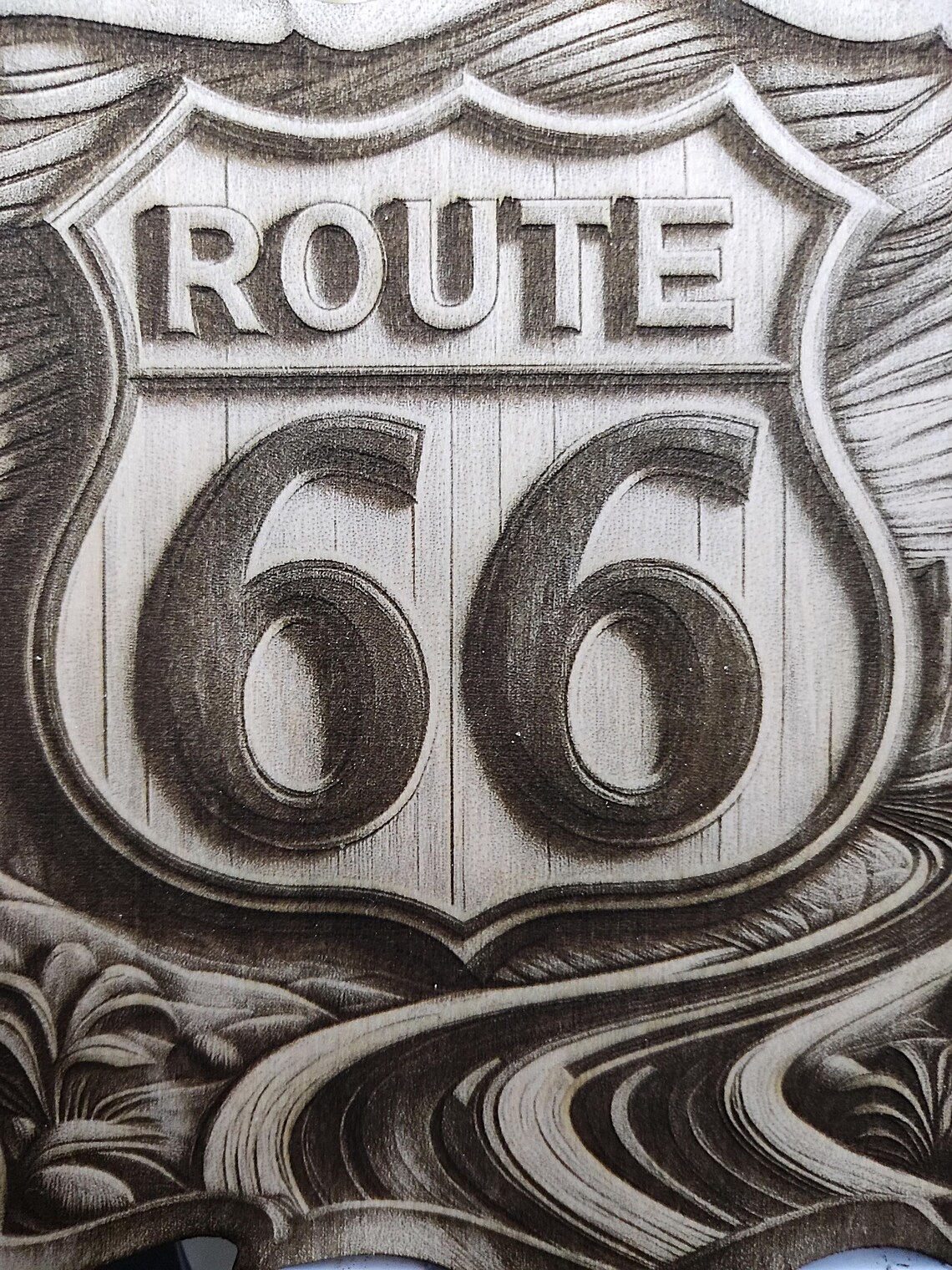Route 66 Sign Laser Engraving File: Patriotic Artwork (digital Download ...