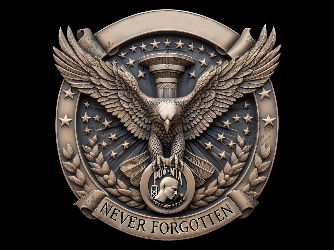 MIA/POW Eagle Laser Engraving File: Patriotic Tribute (digital Download ...