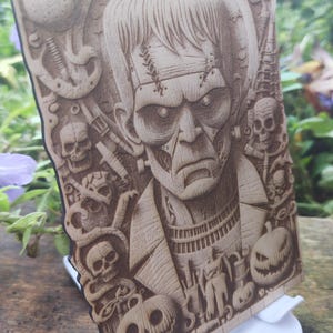 Frankenstein 3D Illusion Laser Engraving File: Gothic Horror (digital ...