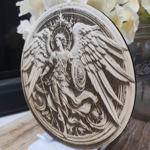 Archangel Michael 3D Illusion Laser Engraving File (digital Download ...