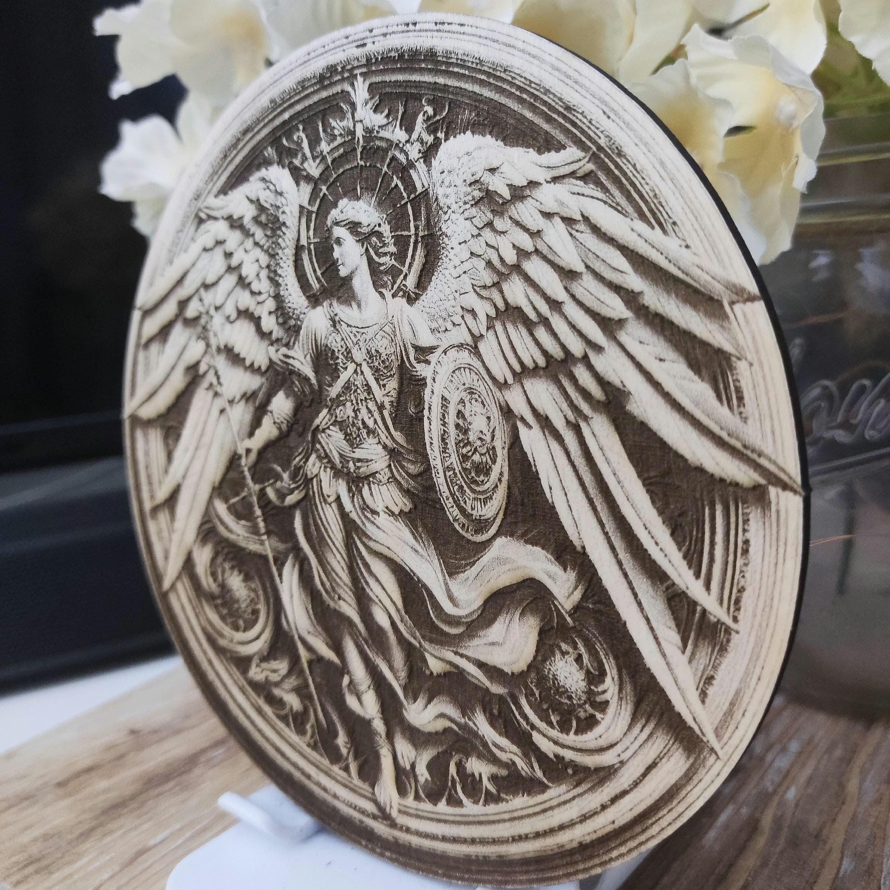 Archangel Michael 3D Illusion Laser Engraving File (digital Download ...
