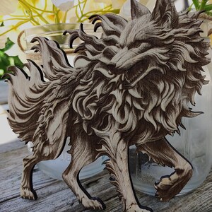 Wild Wolf 3D Illusion Laser Engraving File | Lightburn Ready Wildlife ...