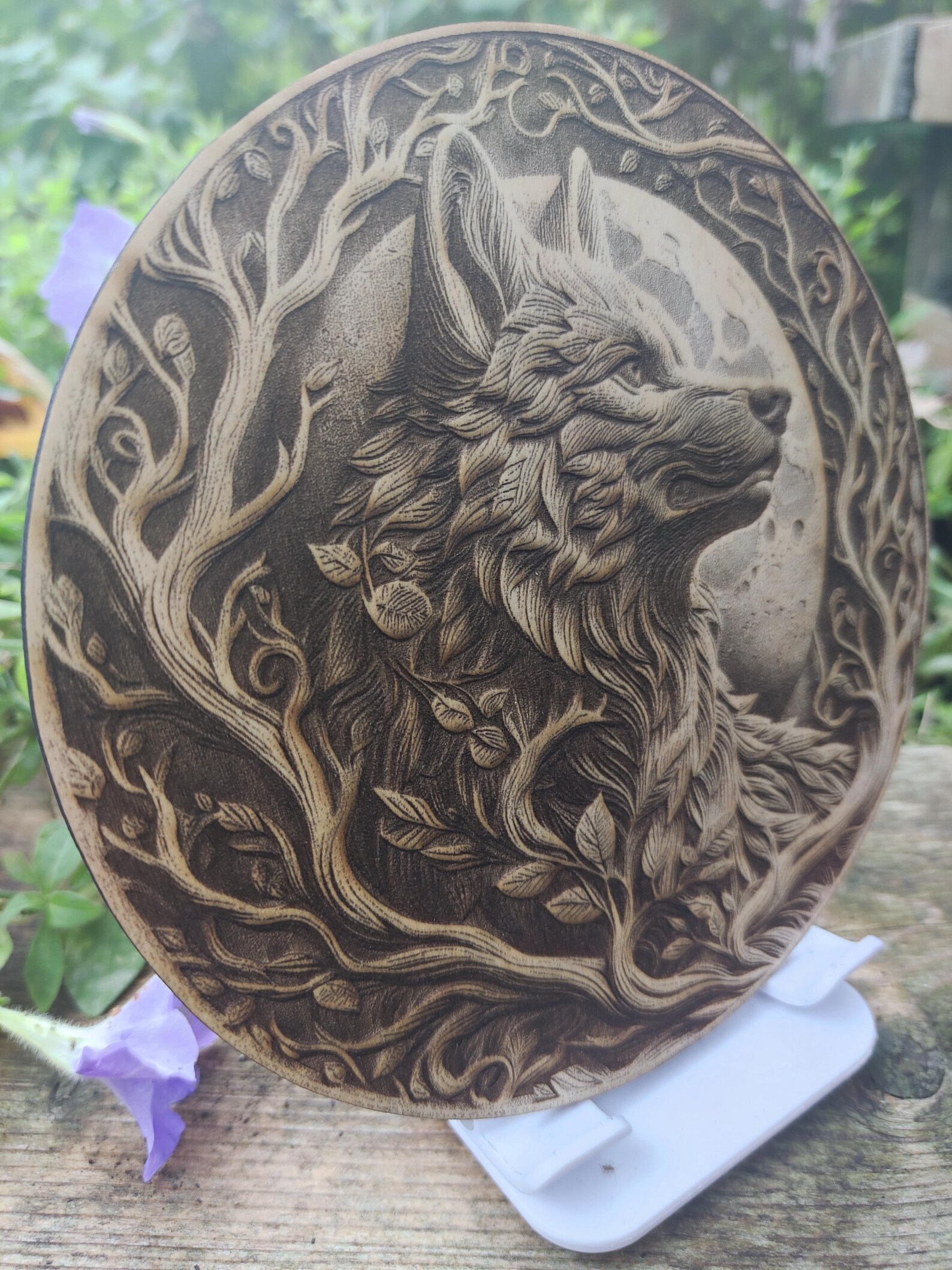 Wolf 3D Illusion Laser Engraving File: Wildlife Art (lightburn Ready ...
