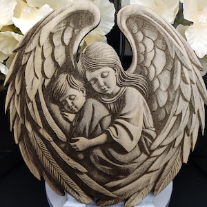 Guardian Angel 3D Illusion: Laser Engraving File (digital Download) - Etsy