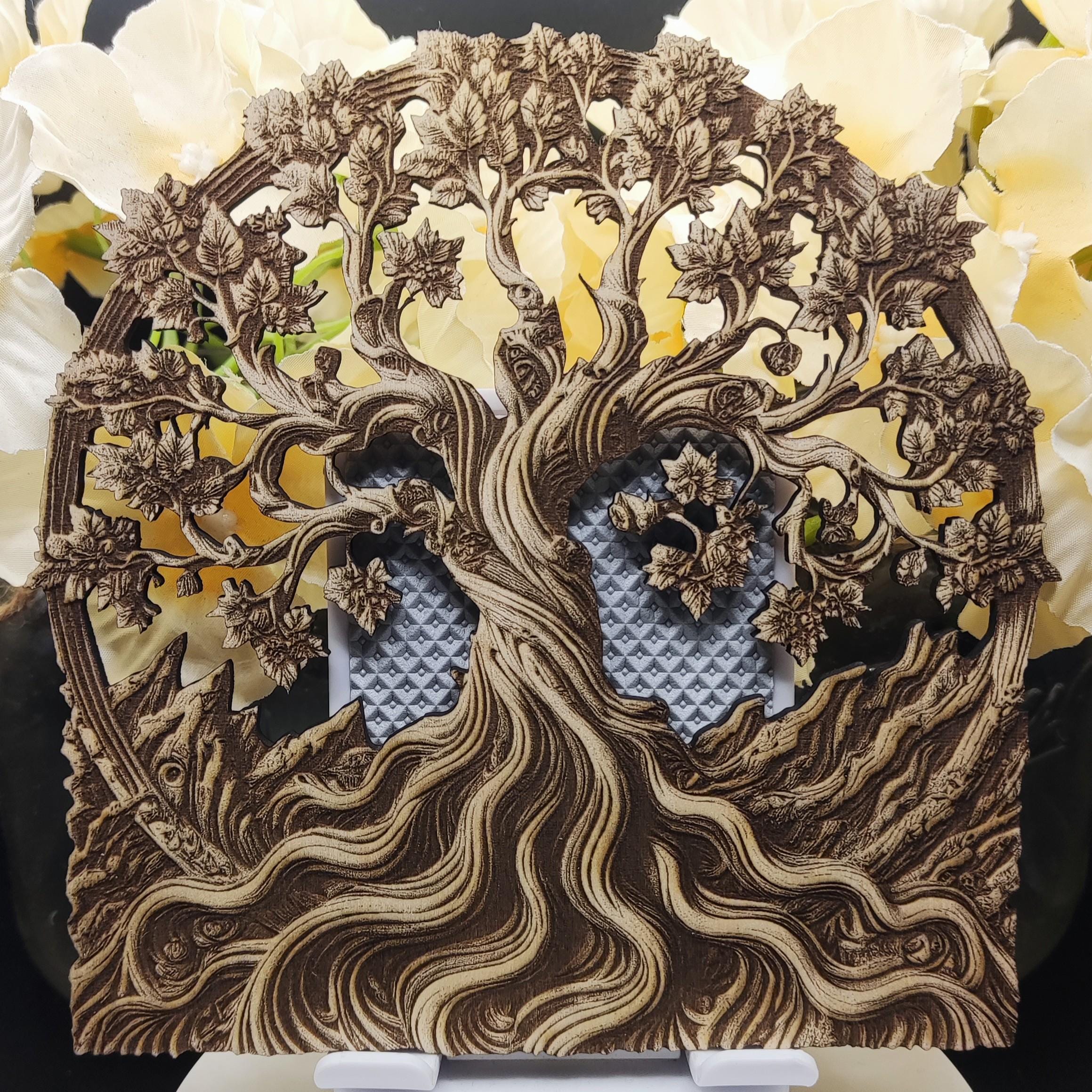 Tree of Life Laser Engraving File: Intricate Nature Pattern (digital ...