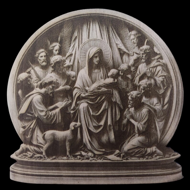 Nativity Scene Laser Engraving File: Christian Artwork (digital ...