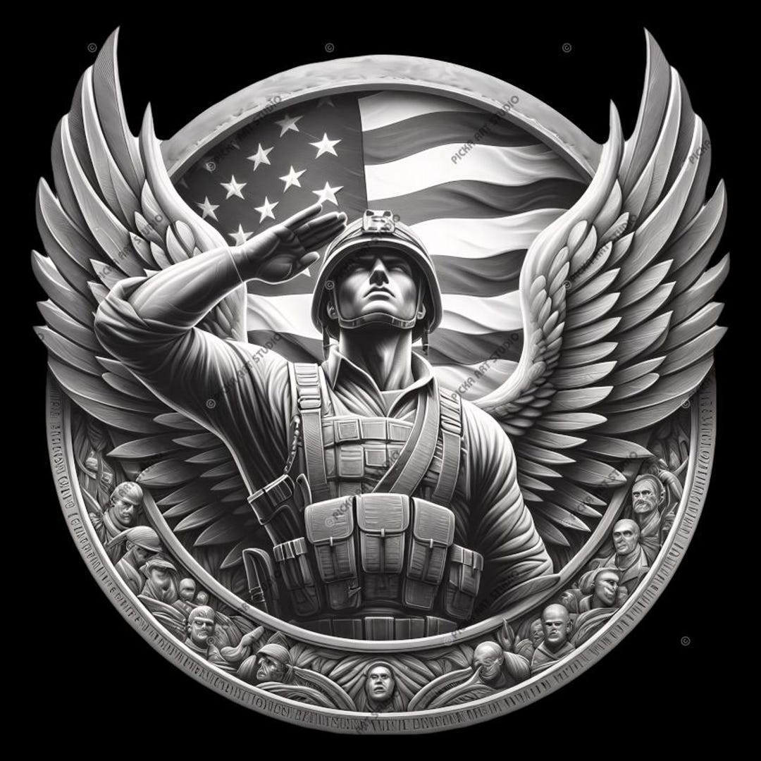 Salute to Fallen Heroes 3D Illusion Laser Engraving soldier Honoring ...