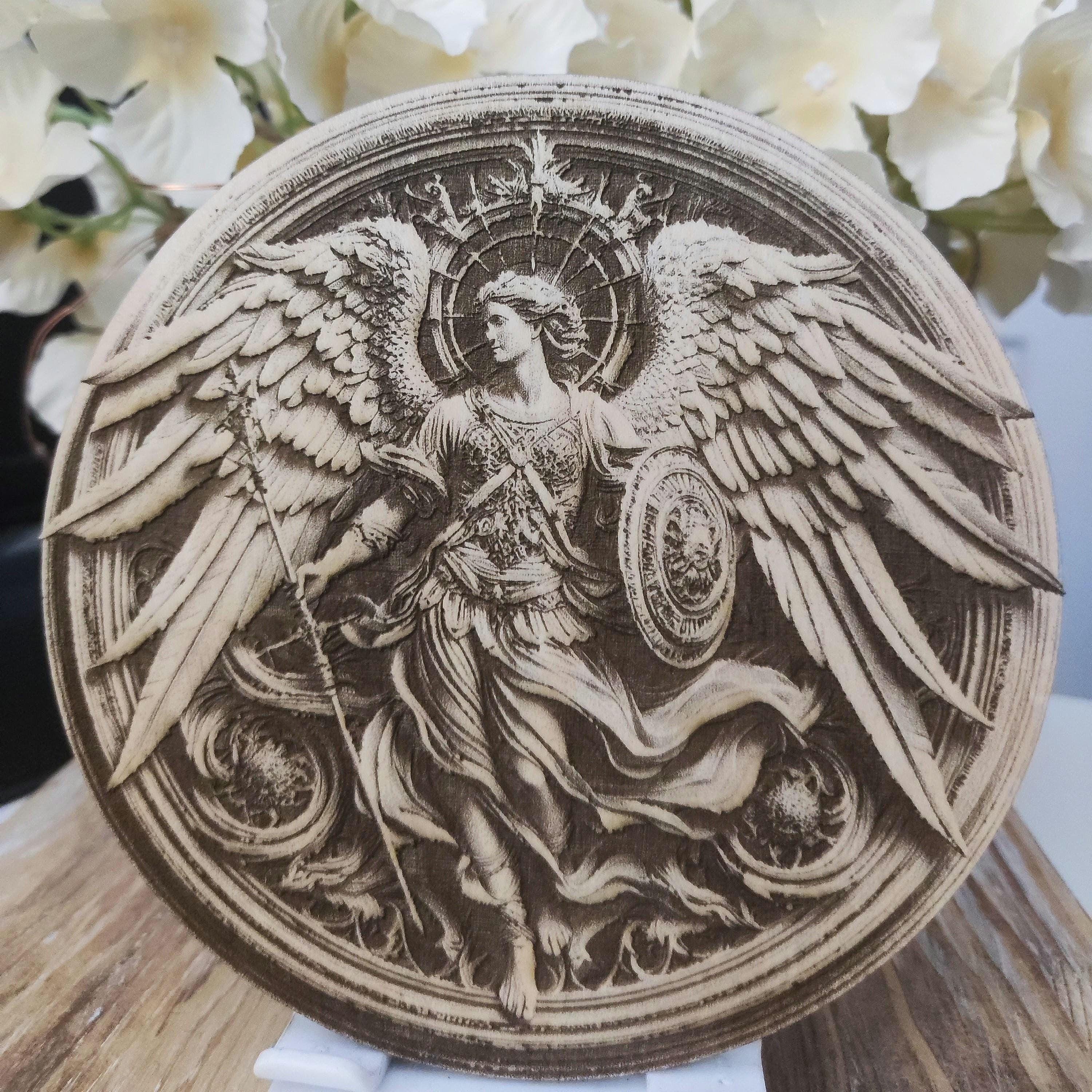 Archangel Michael 3D Illusion Laser Engraving File (digital Download ...