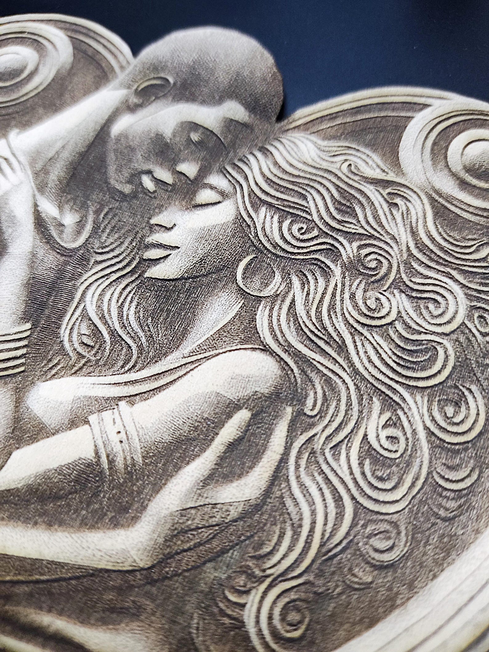 Romantic Couples Laser Engraving File: Valentine's Day Wedding Portrait ...