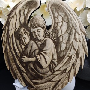 Guardian Angel 3D Illusion: Laser Engraving File (digital Download) - Etsy