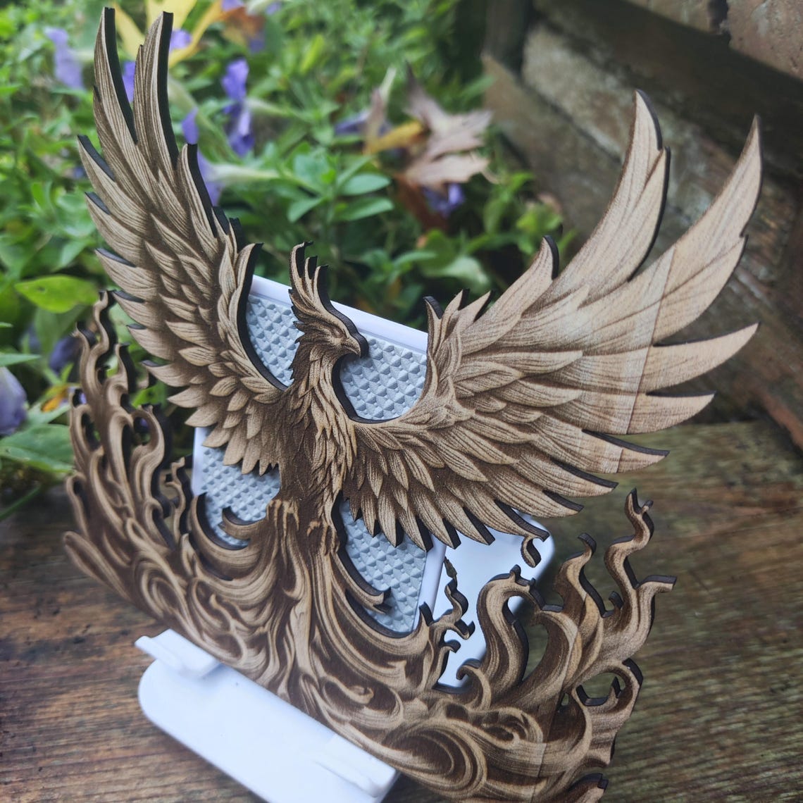 Phoenix 3D Illusion Laser Engraving File: Rebirth Symbol (digital ...