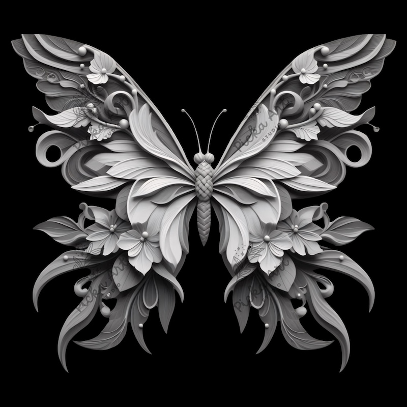 Butterfly Engraving - Etsy