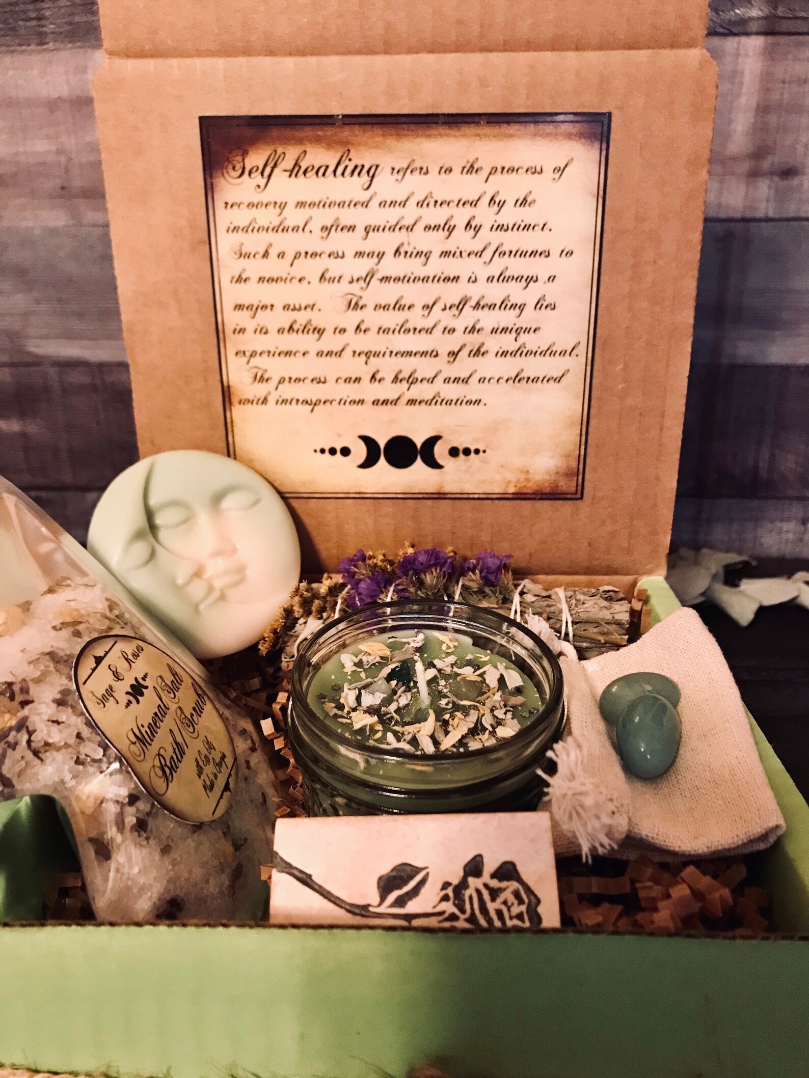 Self Healing Gift Box Healing/ Relaxation/ Ritual/ Natural/ - Etsy