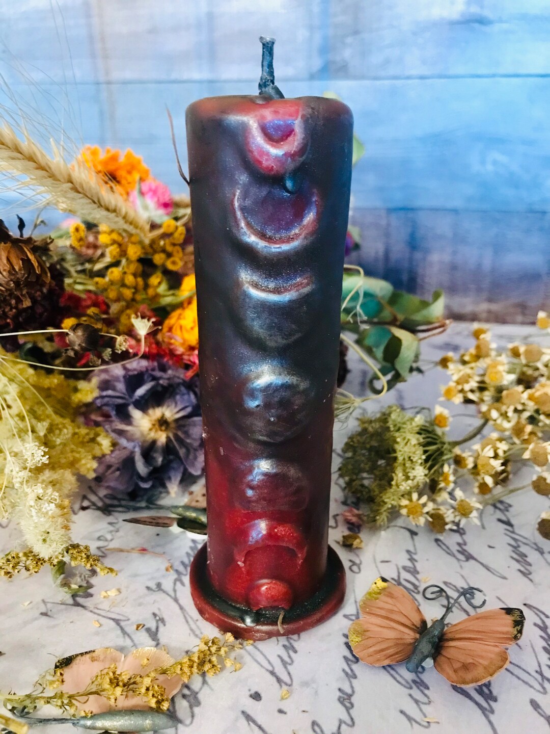 Moon Phase Candle Ritual/ Intention/ Spell/ Beeswax/ - Etsy