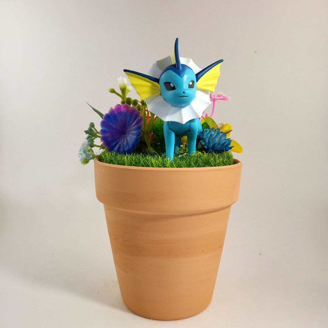 Pokemon Flower Pot Vaporeon Terrarium - Etsy