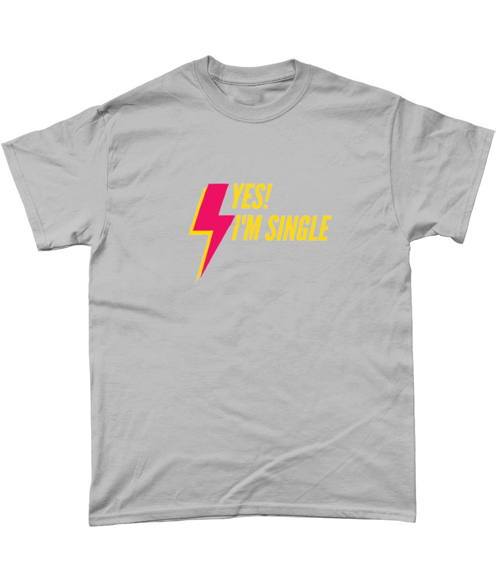 Yes I'm Single T-shirt Gildan Heavy Cotton T-shirt - Etsy Hong Kong