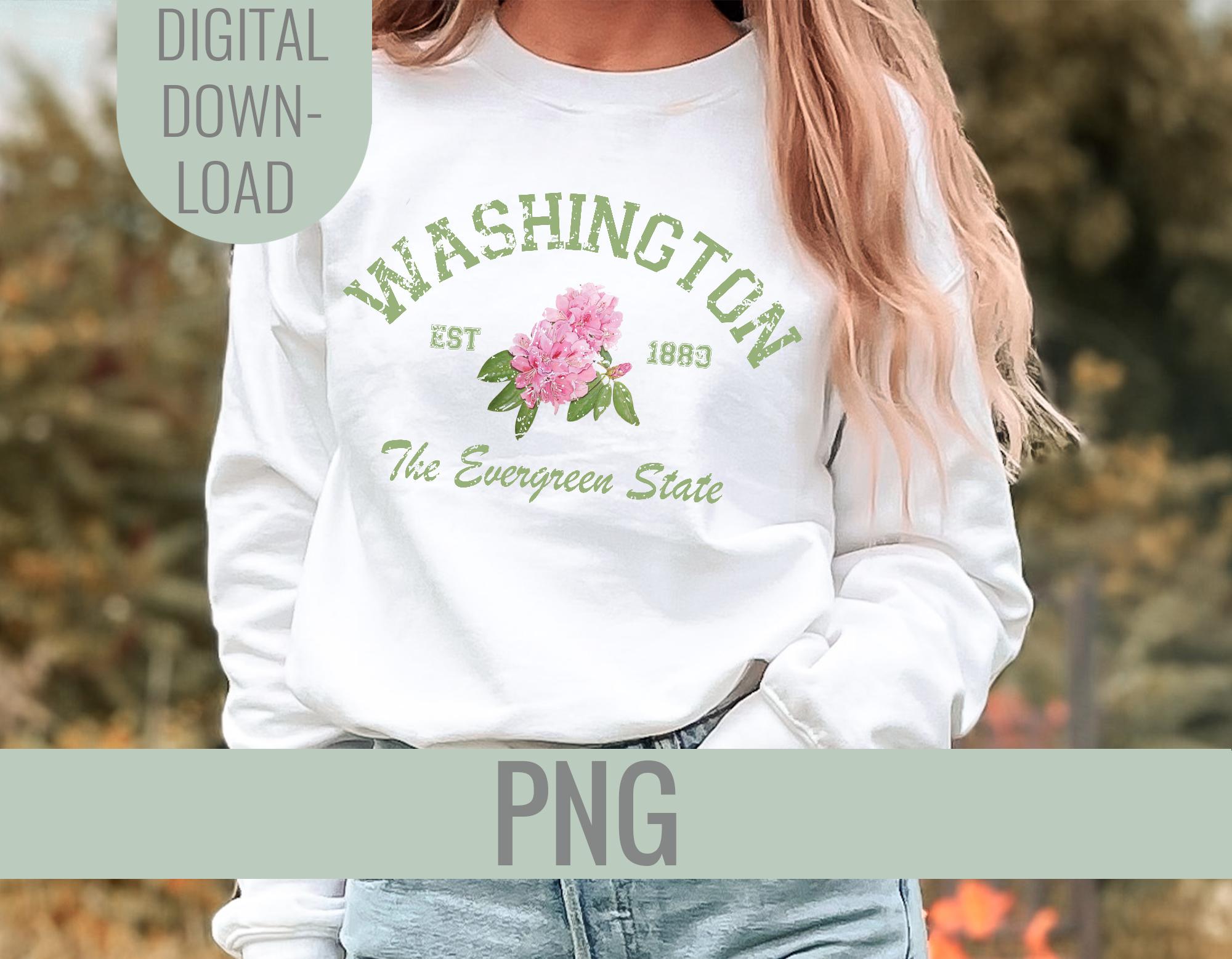 Washington PNG. State Flower PNG Design, the Evergreen State ...