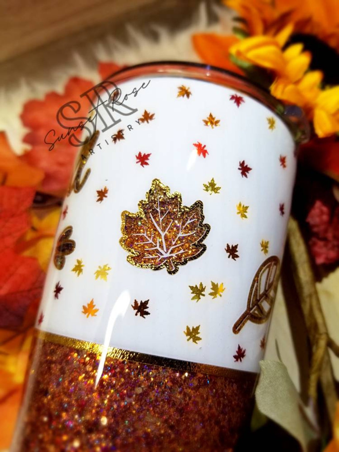 It's Fall Y'all Glitter Tumbler Fall Autumn Theme Cup 20oz Tumbler ...