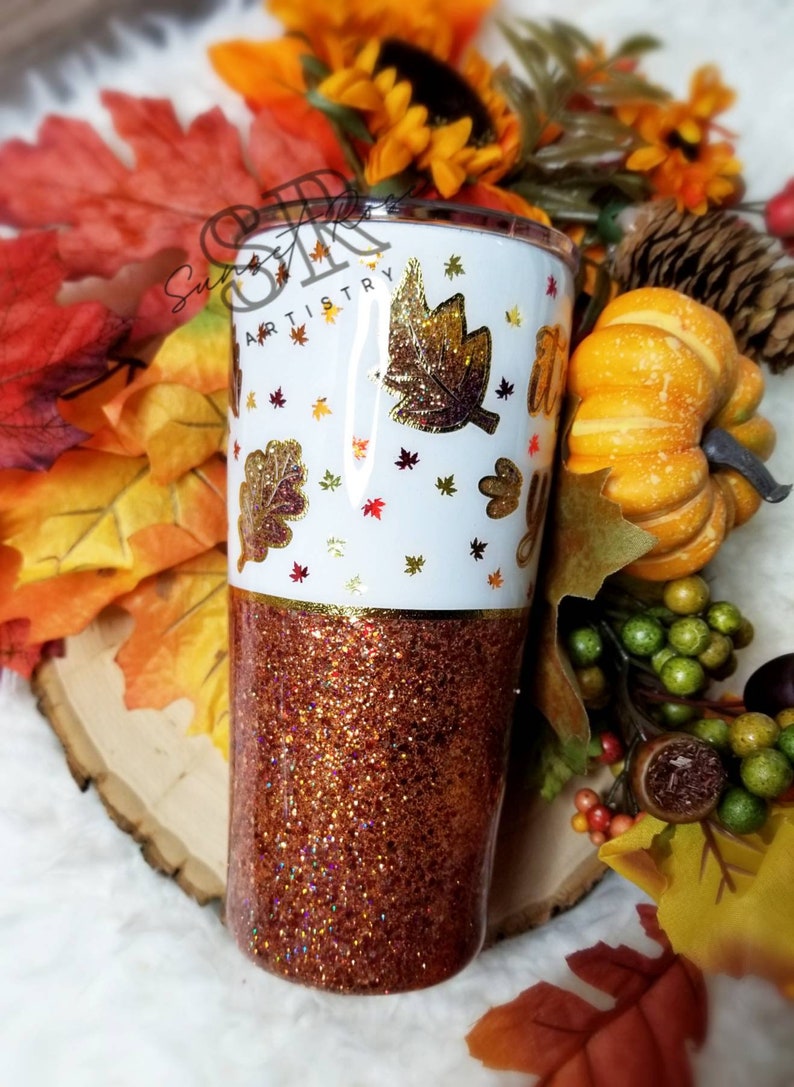 It's Fall Y'all Glitter Tumbler | Fall Autumn Theme Cup | 20oz Tumbler ...