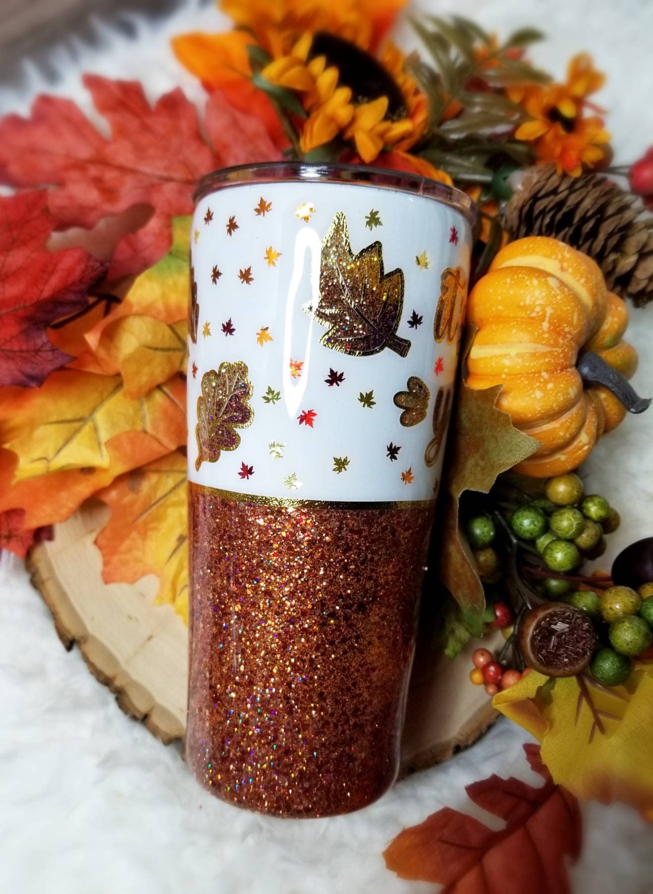 It's Fall Y'all Glitter Tumbler | Fall Autumn Theme Cup | 20oz Tumbler ...