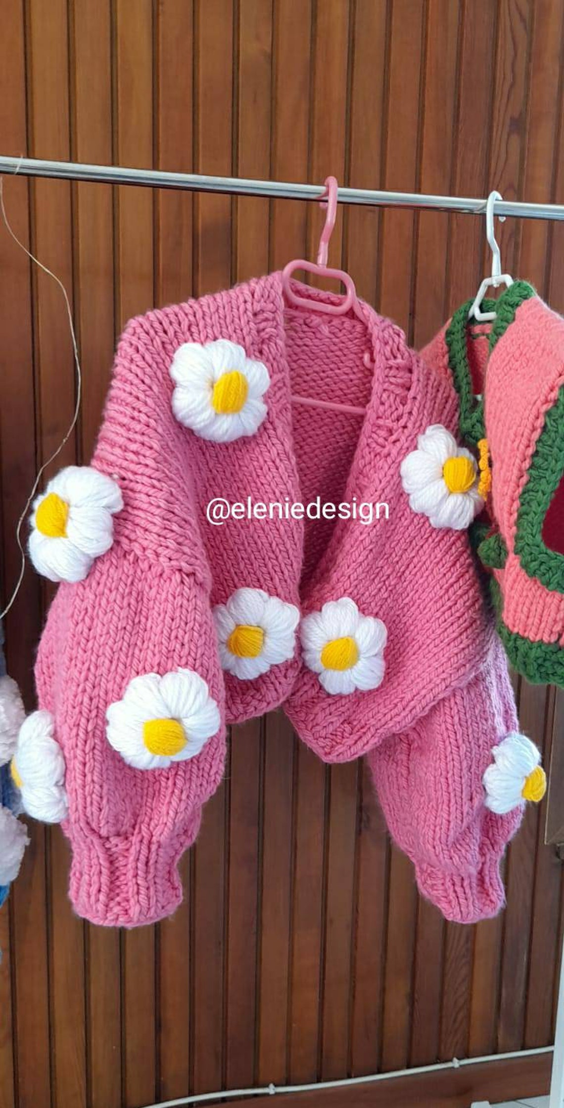 Handmade Daisy Cardigan for Women Cardigan for Woman Cropped | Etsy