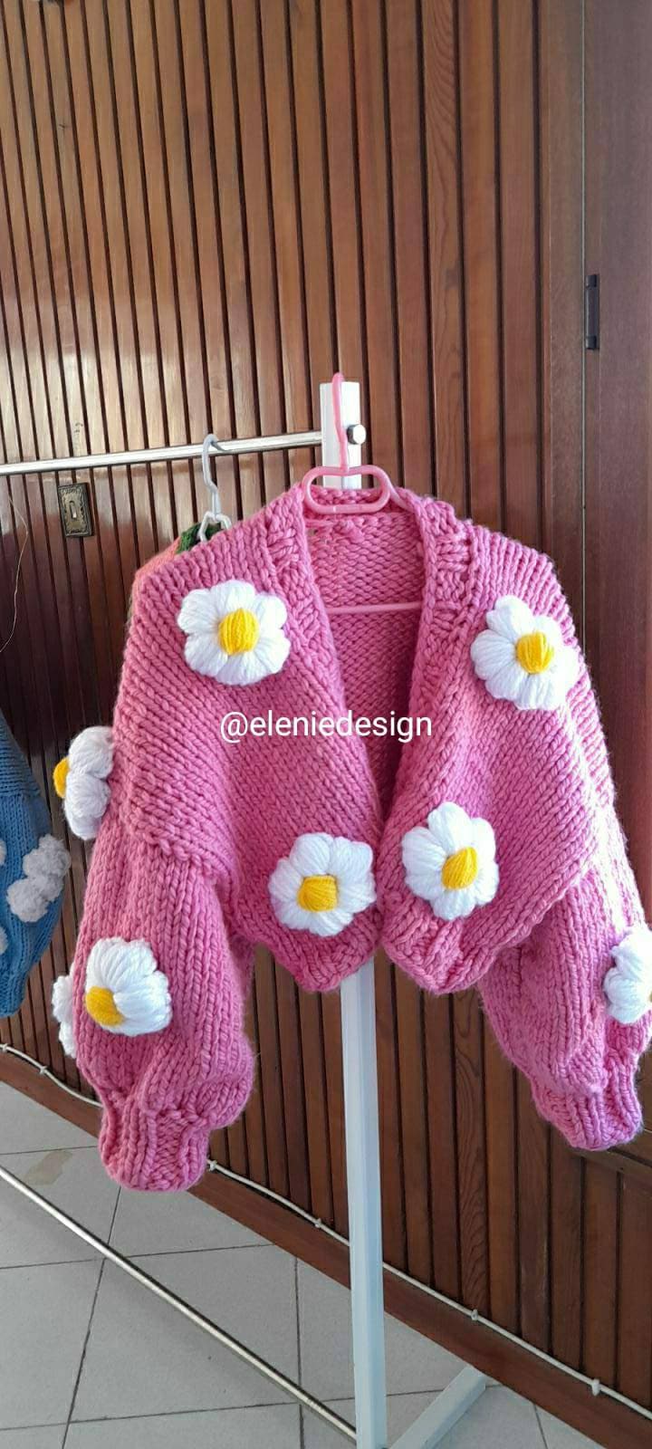 Handmade Daisy Cardigan for Women Cardigan for Woman Cropped | Etsy