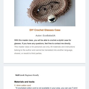 Crochet Pattern, Glasses Holder, Eyeglass Holder, Eyeglass Case, PDF Step-by-step Tutorial VIDEO ...
