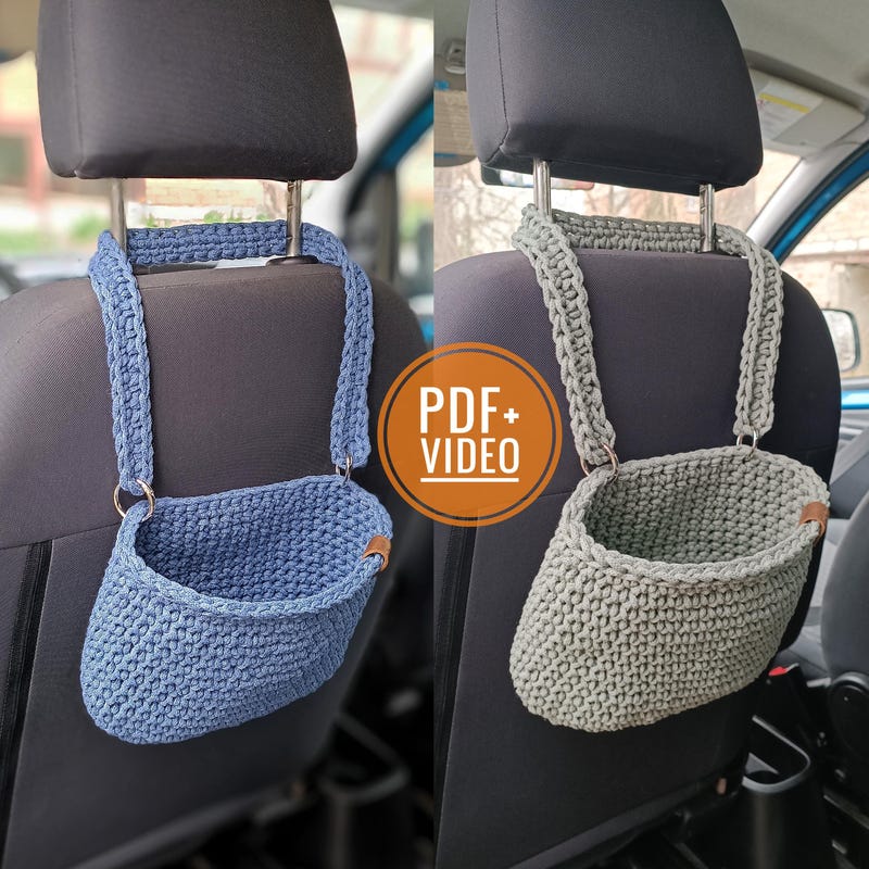 Car Garbage Crochet - Etsy