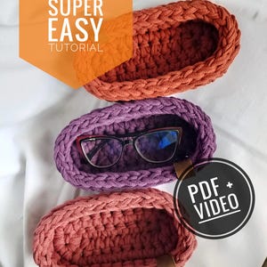 Crochet Pattern, Eyeglass Holder, Crochet Basket, PDF + Step-by-step ...