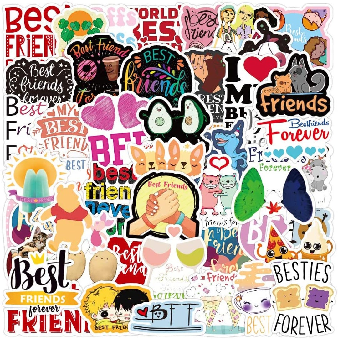 50pcs Best Friend Stickers Motivation Stickers for Decorate Laptop ...