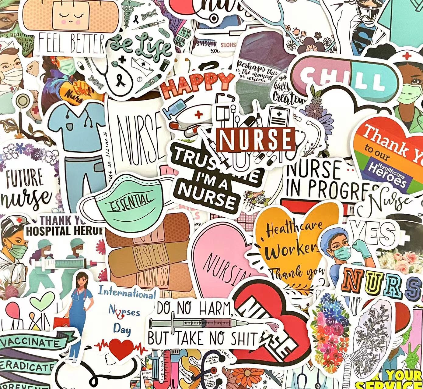 50pcs Nurse Angell Nursing Pharmacy Stickers Art Decorative - Etsy
